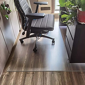 Clear PVC Desk Chair Mat Rectangular Vinyl Floor Protector Mat,Chair Mat-PVC Transparent Non-Slip Durable Floor Protector Mat for Office Home Hard Floor Carpet,1.5mm,80cm/100cm/120cm/140cm/160cm Wide,
