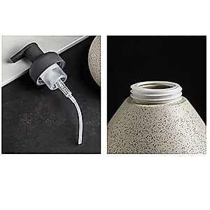 Soap Pump Dispenser Ceramic Liquid Foam Soap Dispenser Portable Shampoo Conditioner Body Wash Lotion Pump Bottle Bathroom Accessories Bottles Dispenser (Color : D1)