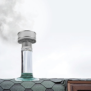 Vent Systems 4" Inch Galvanized Steel Round Roof Vent Cap - All-Season Round Exhaust Protector Cap - Perfect Insulation Roof Vent Cover - Chimney Rain Guard 100 mm