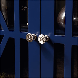 Sauder Shoal Creek Display Cabinet, Indigo Blue finish
