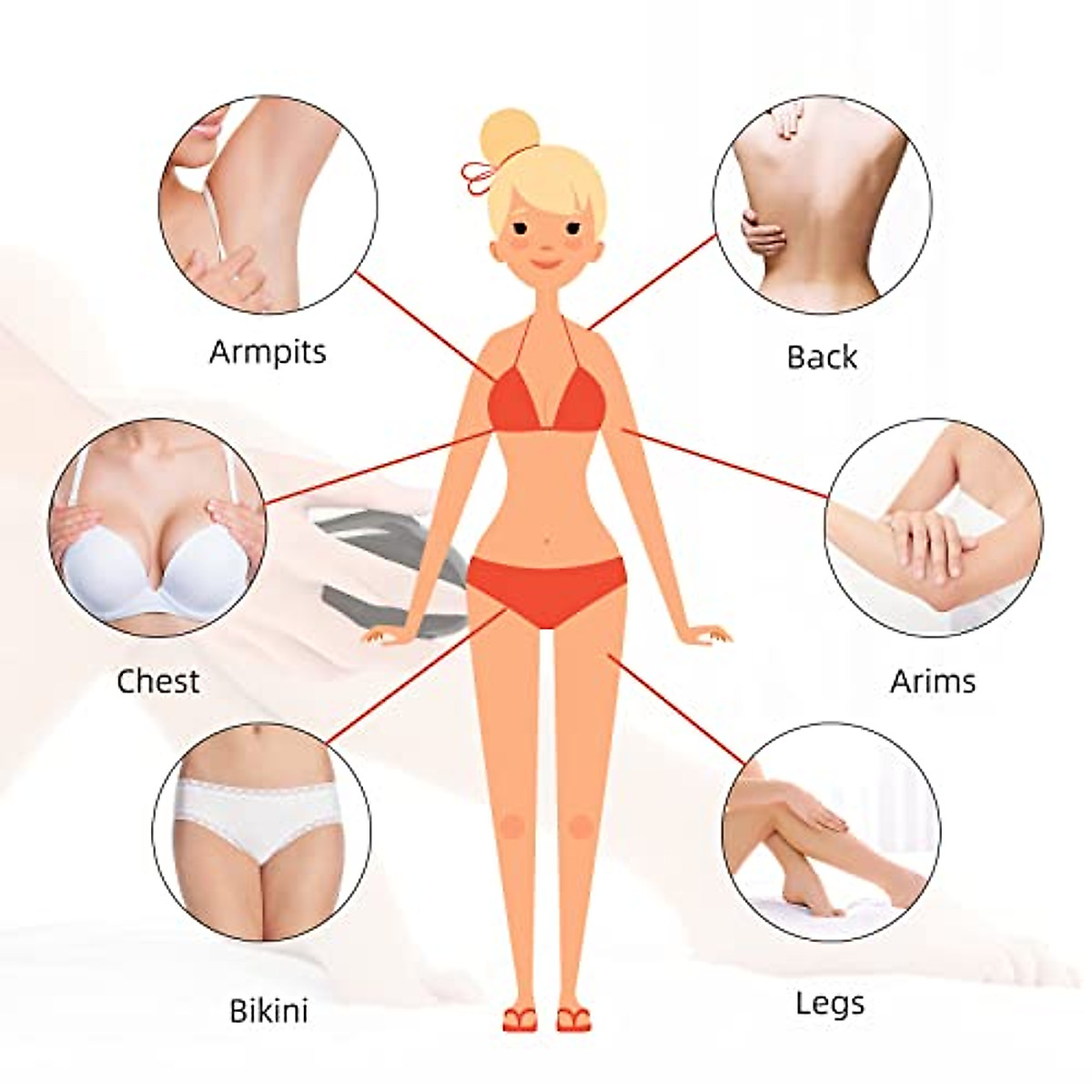 SUNFEXOY Crystal Hair Eraser,Portable Crystal Hair Remover for Women and Men Painless Exfoliation Magic Hair Eraser Hair Removal for Women Soft Smooth Silky Shiny Skin Hairo(Rose)