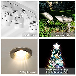 Simba Lighting MR11 Halogen 20W 12V FTD Spotlight Light Bulbs (6 Pack) 2-Pin 220lm for Landscape, Accent, Track Lights, and Fiber Optics, GU4 Bi-Pin Base, Glass Cover, Warm White 2700K Dimmable