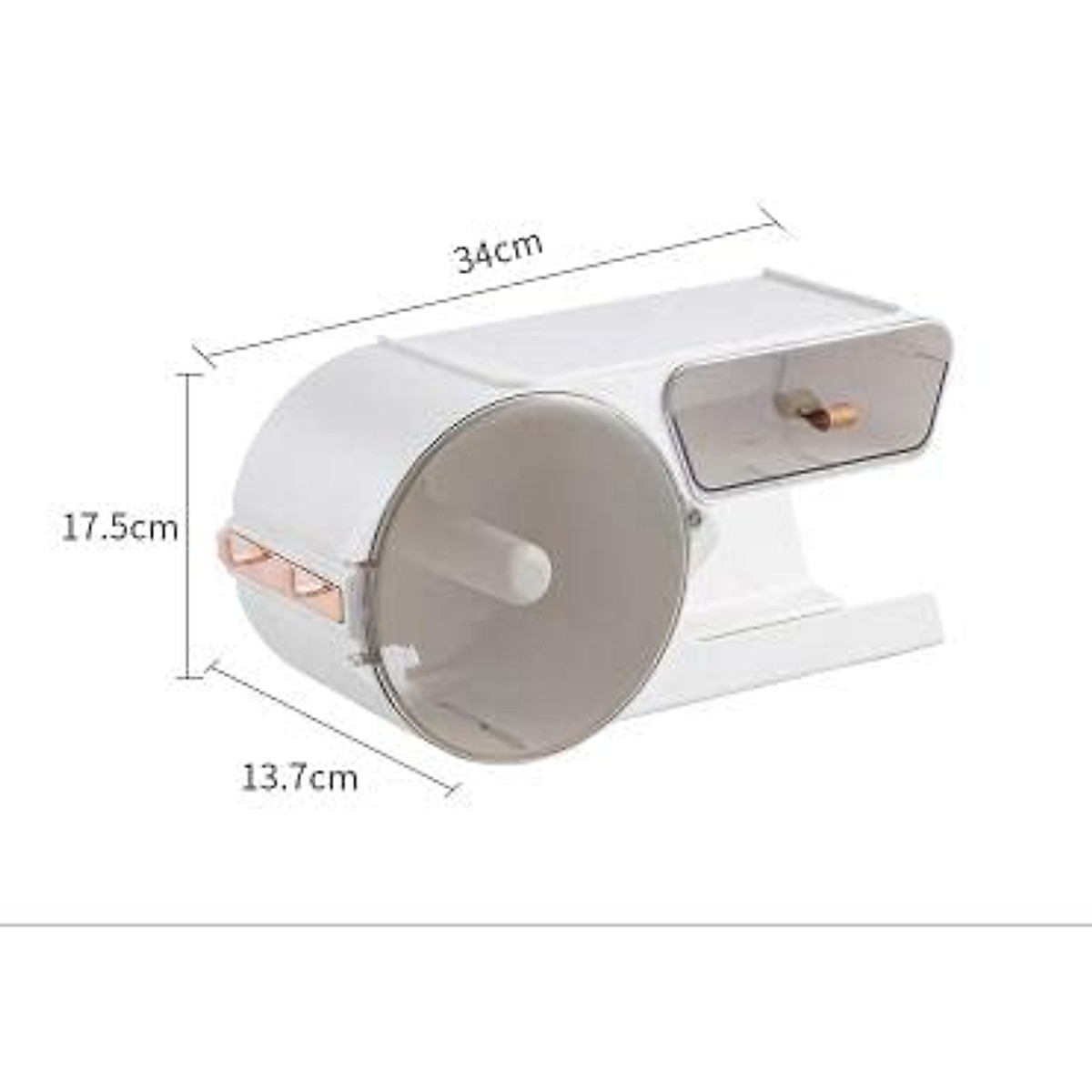 NA Punching Free washcloth Storage Rack Wiping Towel Storage Box Wall Mounted Toilet Storage Rack Hair Dryer Support Rack