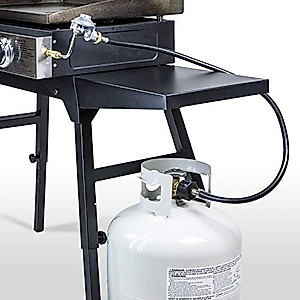 WADEO 8 Feet Propane Adapter Hose with QCC1/Type1 Tank Connects 1 lb Portable Appliance to 1-20lb Propane Tank for Weber Q Grill, Coleman Grill, Camp Stove and More