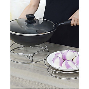 WAIKAS 【 3-Pack】 Cutting Board Racks 2pcs and Universal Pot Rack 1pcs, 304 Stainless Steel