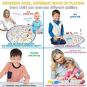 VATOS Board Game, Little Detective Card Game Memory Game Tabletop Game for Kids Families Party, Matching Game, Educational Toys for Kids Toddlers 3,4,5,6,7 Years Old Boys & Girls Gift