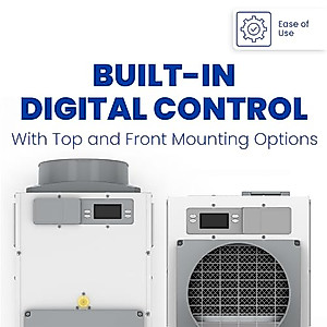 AprilAire E100 Pro 100-Pint Whole-House Dehumidifier, Energy Star Certified, Commercial-Grade Whole-Home Dehumidifier for Basement, Crawlspace, or Whole House up to 5,500 sq. ft.