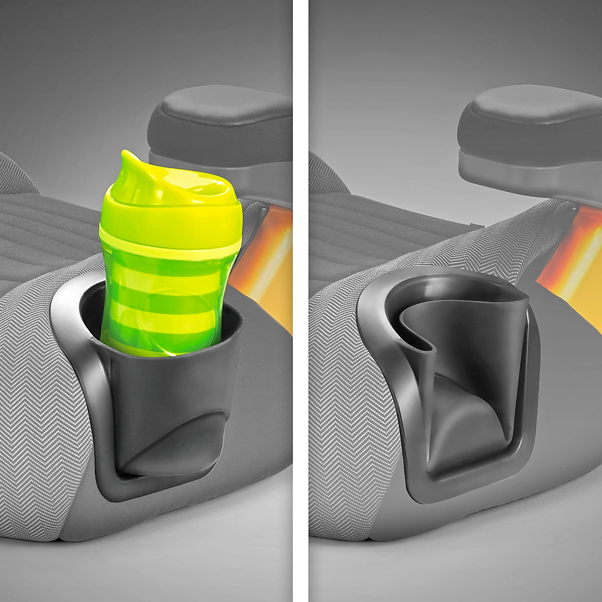 Chicco GoFit® Plus Backless Booster Car Seat with Latch Attachment and Quick-Release Latch Removal for Travel, Portable Car Booster Seat for Children 40-110 lbs. | Stream/Blue