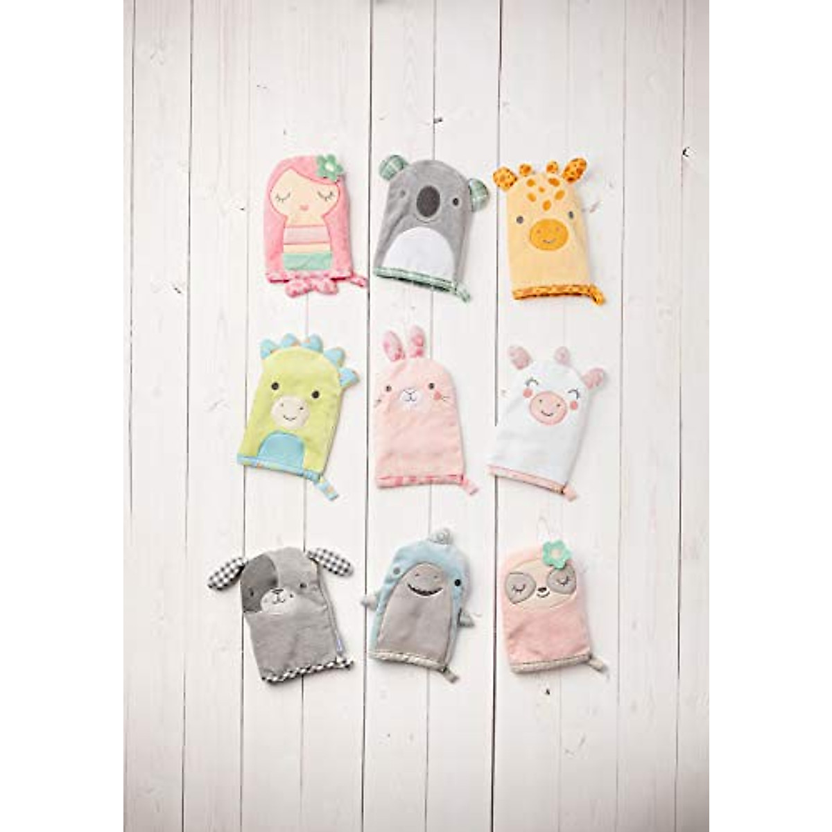 Stephen Joseph, Kids Bath Mitts, Giraffe