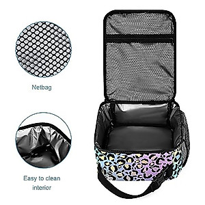 Sanley Personalized Leopard Print Backpack Set with Name 3-in-1 Backpack Set with Lunch Bag Pencil Case Custom Cute Leopard Backpack Set Large Capacity Backpack,Style 11