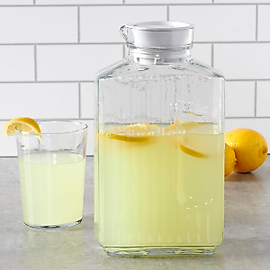 Anchor Hocking 2 Quart Bistro Pitcher with Lid, Pack of Two