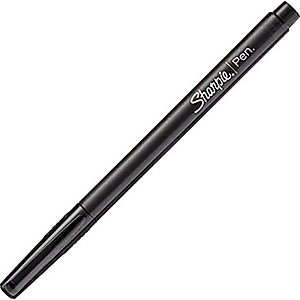 Sharpie Plastic Point Pen, 12-Count (Fine Point, Black)