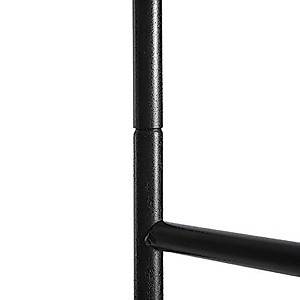 DOEWORKS Garden Arch, 3' 11''Wide x 7'10''High Garden Arbor with Sharp Ends for Climbing Vines and Plants,Weddings, Party Decoration, Black