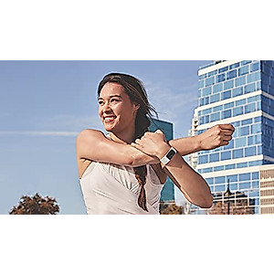 Fitbit Charge 5 Sport Accessory Band, Official Product, Frost White, Large