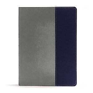 CSB Apologetics Study Bible for Students, Gray/Navy LeatherTouch, Black Letter, Defend Your Faith, Study Notes and Commentary, Articles, Profiles, Easy-to-Read Bible Serif Type