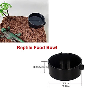 Lucky Interests 3 pcs Reptile Hide Box, Reptile Cave with Water Supply, Reptile and Amphibians Hide Hideout Houses for Lizard Turtle Gecko Chameleon Spider Scorpion with 3 Reptile Food Bowl (S, M, XL)
