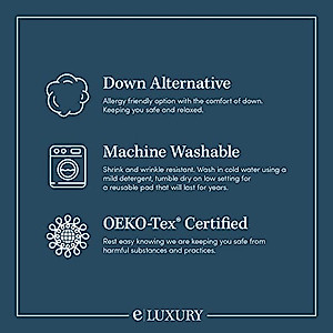 ExceptionalSheets Pillow Top Mattress Pad - Found in Marriott Hotels with Fitted Skirt and 18" Deep Pockets - Supportive Pillowtop Mattress Pad Cover with Cluster Fiber - Twin Size