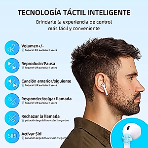 Wireless Earbuds,Bluetooth 5.3 Headphones Noise Cancelling Air Buds Pods 3D Stereo Ear pods in-Ear Ear Bud Built-in Mic IPX7 Waterproof Earphones Sport Headsets for iPhone/Samsung/airpod Case/Android