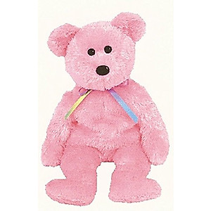SHERBET the SILKY HOT PINK BEAR TY BEANIE BABY ret BEAUTIFUL ,#G14E6GE4R-GE 4-TEW6W291613