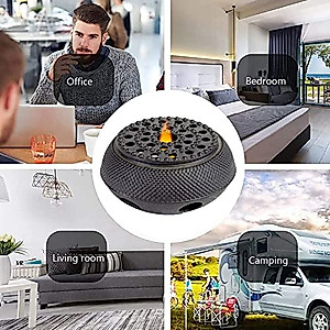 LJXX Tabletop Fireplace, Bioethanol Fire Bowl for Table, Indoor Outdoor Camping Garden Balcony Farmhouse Use Mini Bio Ethanol Table Top Fire Pit, Personal Fireplace