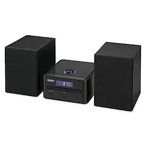 JENSEN JBS-210 JBS-210 3-Piece Stereo 4-Watt-RMS CD Music System with Bluetooth, Digital AM/FM Receiver, 2 Speakers, and Remote
