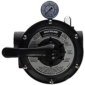 Hayward SP0714T VariFlo Top-Mount Multiport Valve, Black
