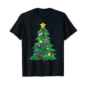 Police Officer Christmas Tree T Shirt Cop Stocking Stuffer T-Shirt