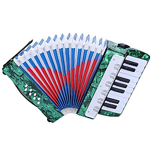 Professional Accordian for Kids Children, 17 Key 8 Bass Piano Accordion Educational Musical Instrument for Amateur Beginners Students