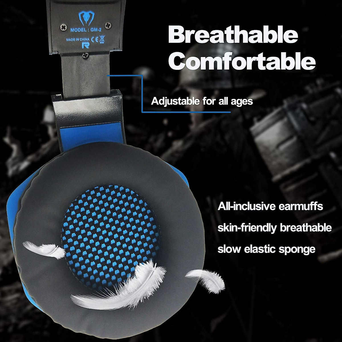 SVYHUOK Wired Pro Gaming Headset with Mic for Xbox one PC PS4, Noise Cancelling Over Ear Gaming Headphones, Stereo Bass Surround Sound, LED Light, MacBook Laptop Game Earphone Accessories