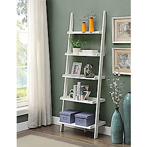 Convenience Concepts French Country Bookshelf Ladder, White