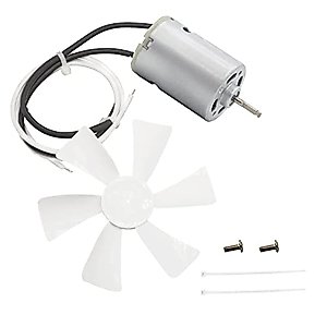 JMELEHW 6 inch RV Vent Fan Blade with 12V D-Shaft Vent Motor, RV Exhaust Fan Compatible with Heng's, Elixir, Ventline, Jensen RV