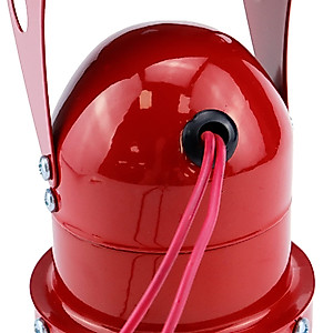 Sydien Motor Siren Red 1Pc AC 110V 114dB Industry Electric Motor Alarm Driven Siren, Horn Sound Buzzer Alarm Bell for Home, Industries, Stores and Security Alarm System