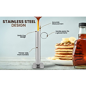 Tap My Trees Maple Syrup Hydrometer - Tap My Trees Sap Hydrometer Test Cup Kit -Maple Sugaring Equipment - Stainless Steel Hydrometer Test Jar - Maple Sugaring Starter Kit - Maple Syrup Taps