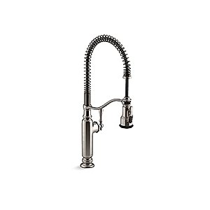KOHLER 77515-VS Tournant Semi-Professional Pull-Down Kitchen Sink Faucet, Standard, Vibrant Stainless Steel