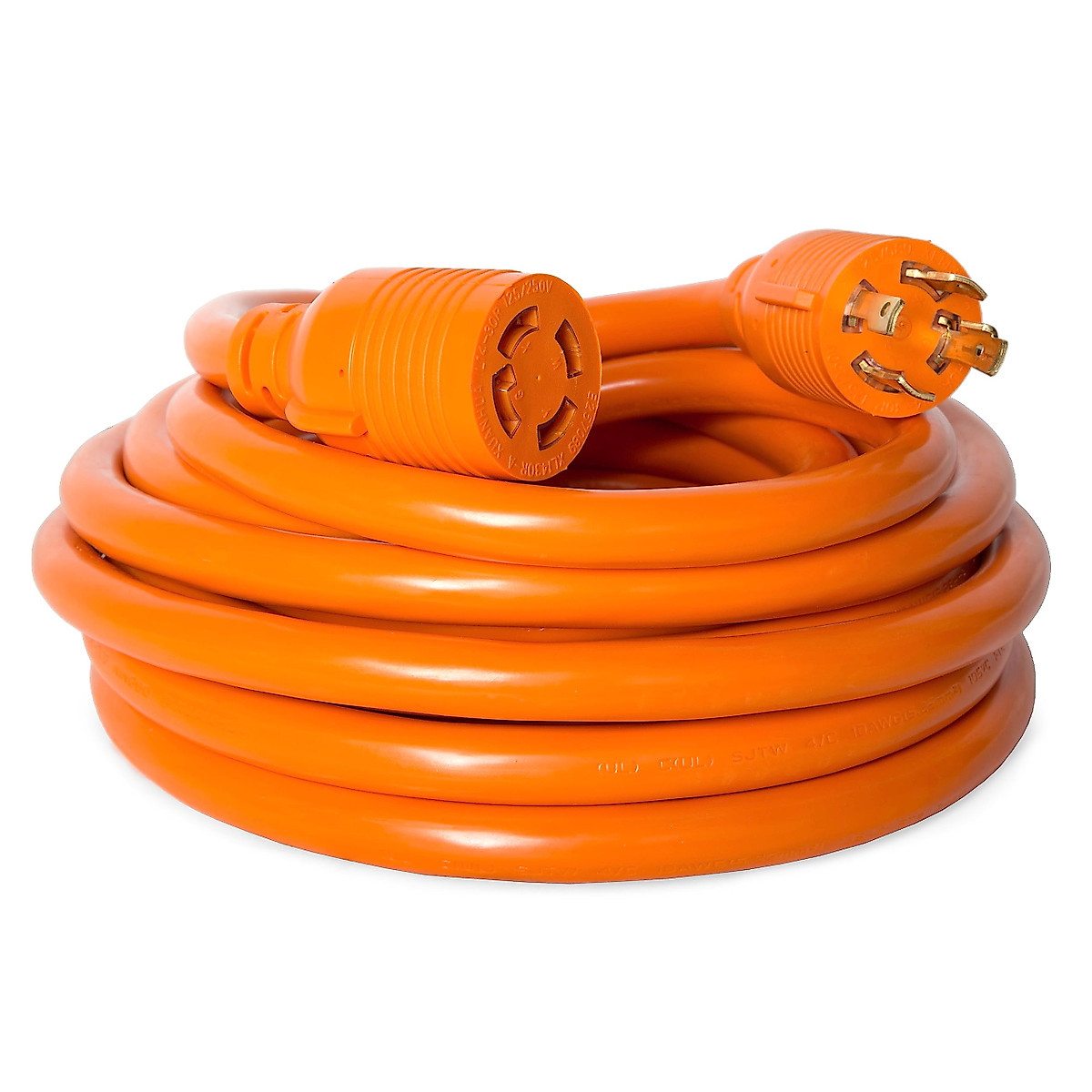 WEN PC3025 250V 30-Amp Generator Power Cord, Orange