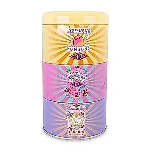 Harry Potter Honeydukes Stacking Tins Of Scented Soy Wax Candles, Set of 3 With Unique Fragrances | 25-Hour Burn Time For Cleansing | Home Decor Housewarming Essentials, Wizarding World Hogwarts Gifts