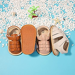 Babelvit Infant Baby Girls Boys Soft Summer Sandals Casual Dress Shoe Anti Slip Rubber Sole Outdoor Flats Toddler First Walker Shoes