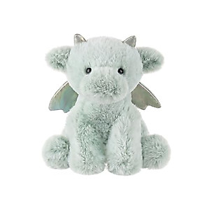 Apricot Lamb Toys Plush Green Plush Dragon Dinosaur Stuffed Animal Soft Cuddly Perfect for Child (Green Plush Dragon, 8 Inches)
