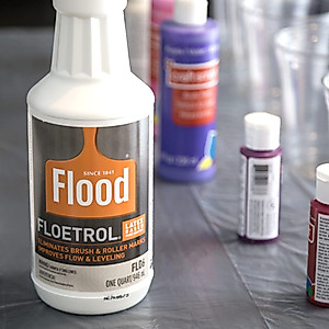 Floetrol Pouring Medium for Acrylic Paint - Flood Floetrol Additive and Pixiss Acrylic Pouring Oil - Perfect Flow 100% Pure High Grade Silicone (100ml/3.3-Ounce)