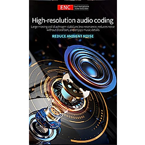 DARK WOLF True Wireless Earbuds Bluetooth 5.2 Wireless Earbuds,Touch Control with Wireless Charging Deep Bass Loud Sound Comfortable BL-F69 0