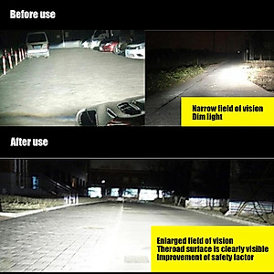 Slykew Pack-2 H4 Halogen Spotlight, Low Beam Halogen Spotlight Bulb 6000K Cool White, Fog Lights, H4 100W High Beam, White Super Bright Bulb for Most Cars, SUVs, Trucks