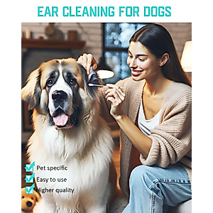 AkoSlale Large Q Tips for Dog Ear Cleaning, 100pcs, 7 Inch Bamboo Long Cotton Swabs, Biodegradable Large Cotton Swabs for Pets, Ears, and Precision Cleaning