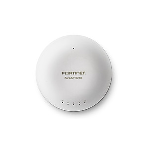 Fortinet FortiAP 221E | 802.11ac Wave 2 indoor wireless Access Point - dual radio, 4 internal Antennas, 1 x 10/100/1000 RJ45 port (FAP-221E-A)
