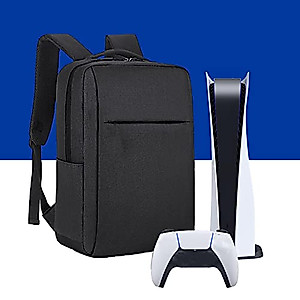 Bzdzmqm Travel Storage Handbag Backpack for Ps5 Console Protective Luxury Bag Handle Bag for Ps5 Set, Travel Carrying Case Travel Bag for Games Console /Controllers, Game Cards, Hdmi and Accessories