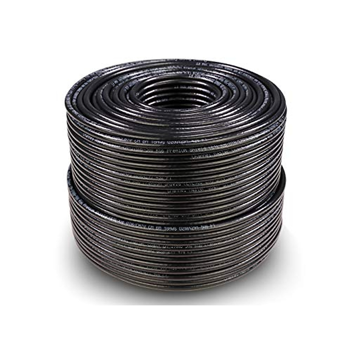 Channel Master Coax+ Coaxial Cable & Tool Bag System - 500 FT Premium-Grade RG6 Coaxial Cable, Enhanced Tri-Shield Construction Reduces RF Interference and TV Reception Issues, Indoor/Outdoor (Black)