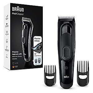 Braun HC5050 Hair Clipper Razor Electric Beard, with 17 Length Settings