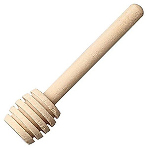 Creative Hobbies® 24 Pack of Mini 3 Inch Wood Honey Dipper Sticks, Server for Honey Jar Dispense Drizzle Honey, Wedding Party Favors