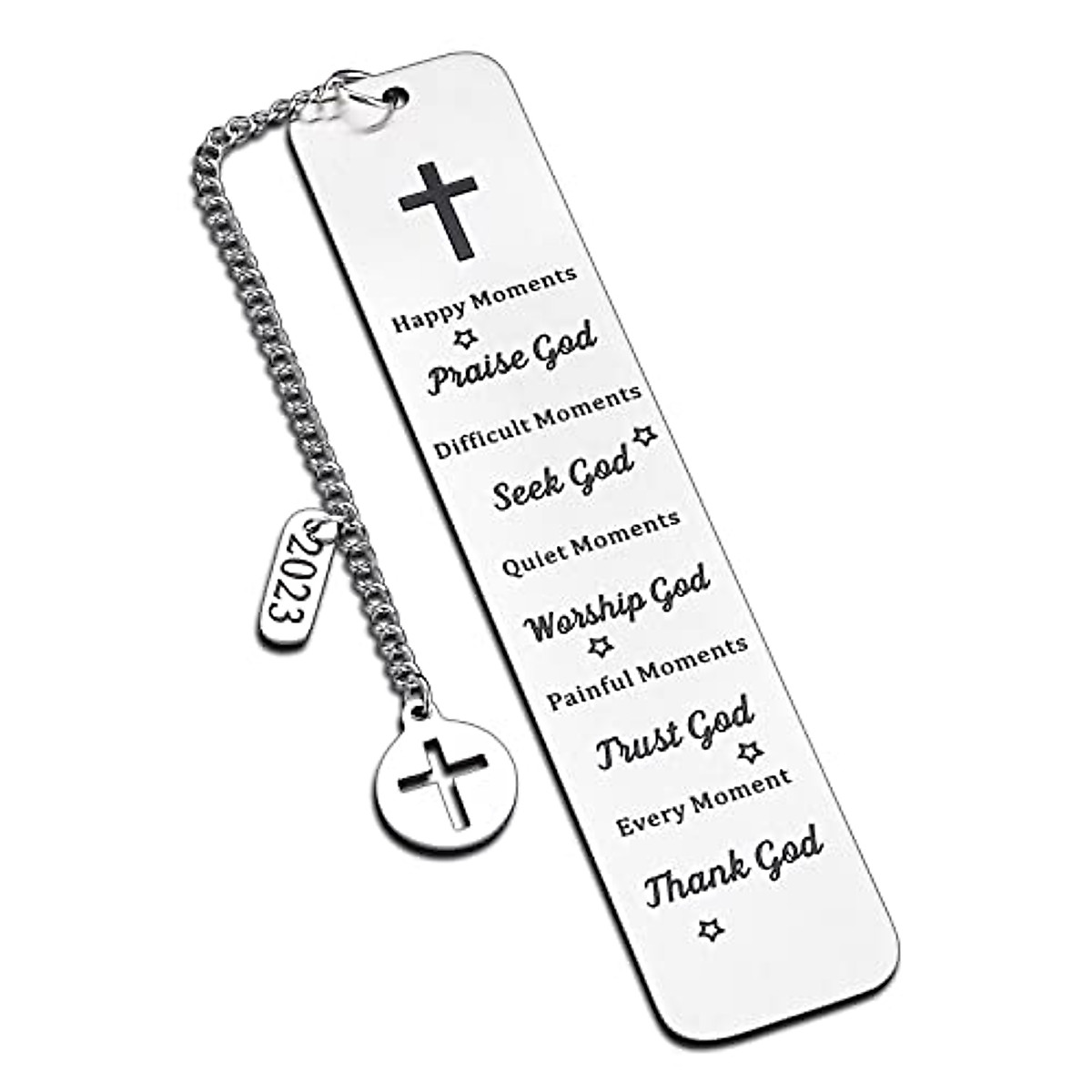 Inspirational Bible Verse Bookmark for Women Men 2023 Christian Religious Scripture Gifts for Friends Birthday Christmas Gift Baptism Religious Gift for Daughter Son First Communion Gifts for Godchild