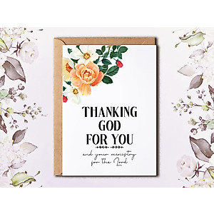 NTVShop Pastor Appreciation Card - Grateful For Your Ministry Card - Gift For Minister - Church Staff