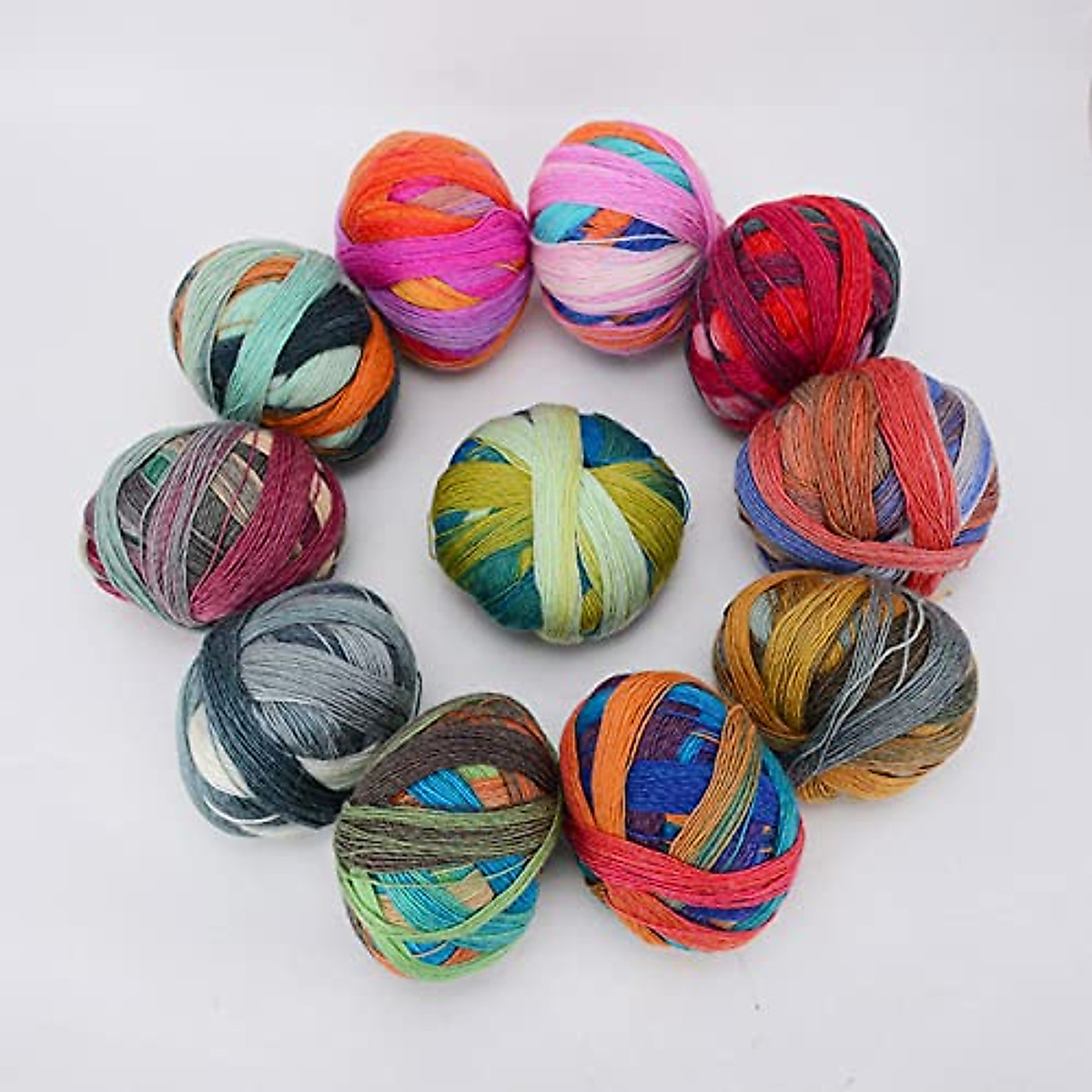 Wool Yarn Ball Thread Knitted Threads Soft and Comfortable Knitting for Mother Grandmother Crafts Making Gift